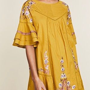 Free People | Dresses | Free People Pablo Dress Gold Size Xs | Poshmark